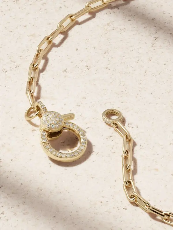 Ileana Makri 14-karat Gold Diamond Necklace