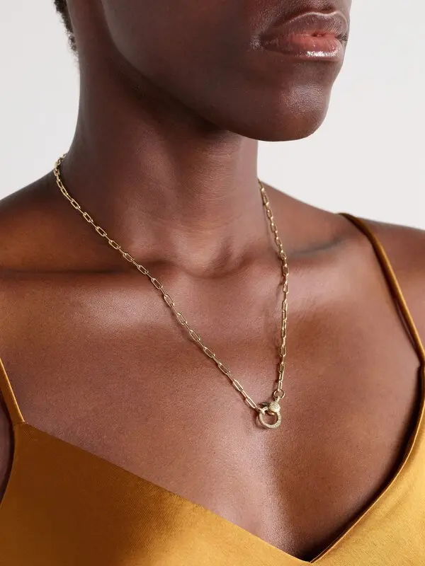 Ileana Makri 14-karat Gold Diamond Necklace
