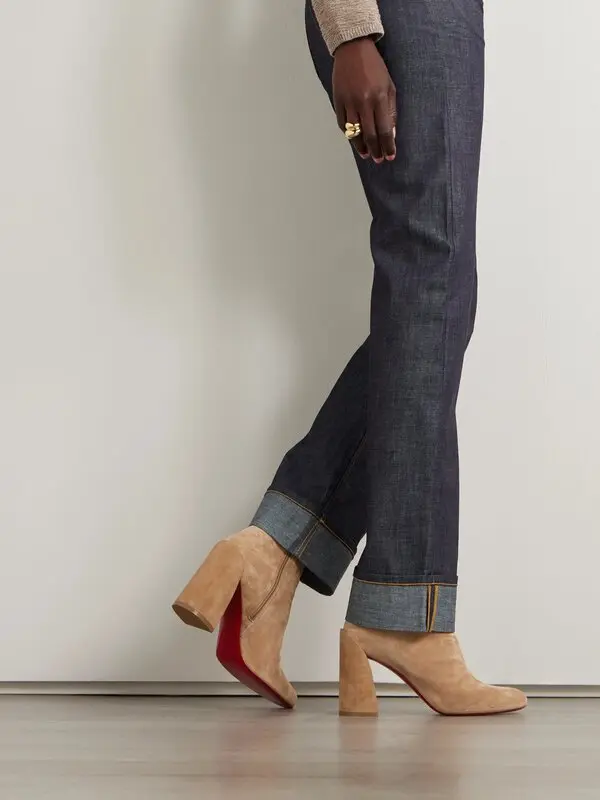 CHRISTIAN LOUBOUTIN Suede Ankle Boots
