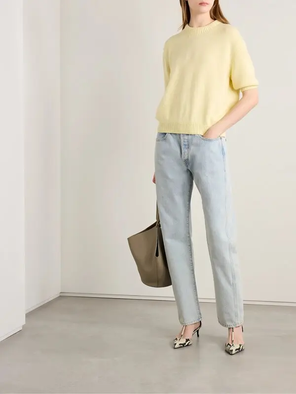 Khaite Mid-rise Straight-leg Jeans
