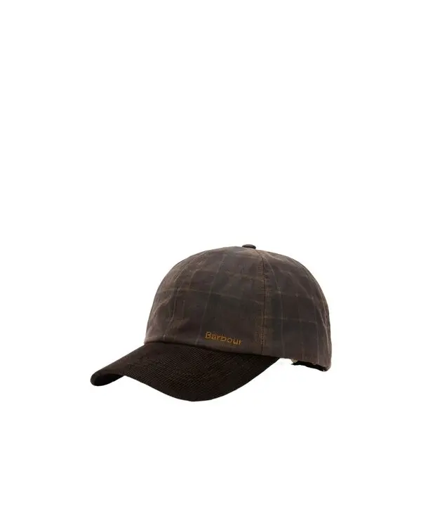 Barbour Plaid Baseball Cap - Black