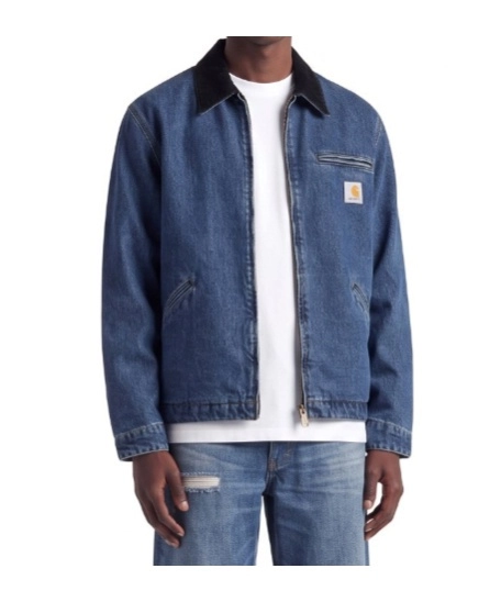 Carhartt Work In Progress Og Detroit Denim Jacket - Blue