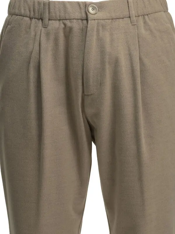 Herno Elasticated Waist Straight-leg Trousers