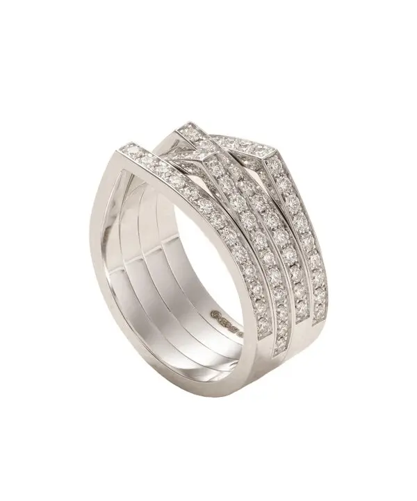 REPOSSI 18-karat White Gold Diamond Ring