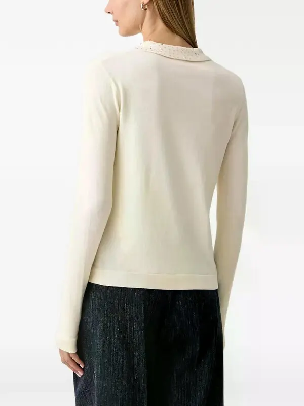 GAUDI Crystal-embellished Cut-out Sweater