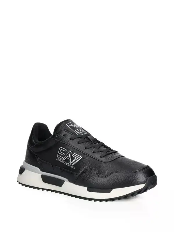 EA7 Logo-detail Panelled Sneakers