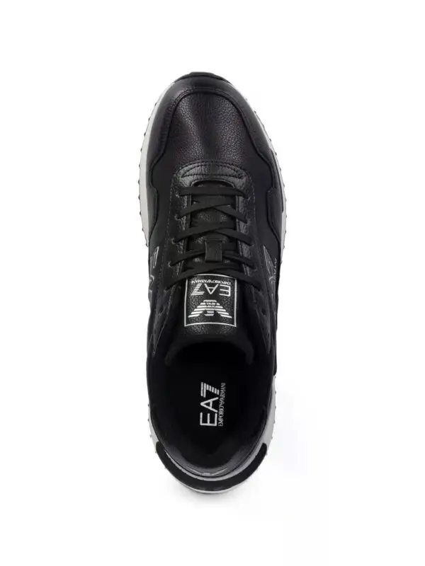 EA7 Logo-detail Panelled Sneakers