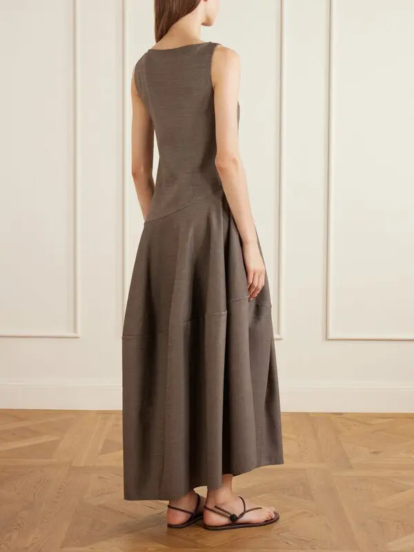 RUOHAN Wool Maxi Dress