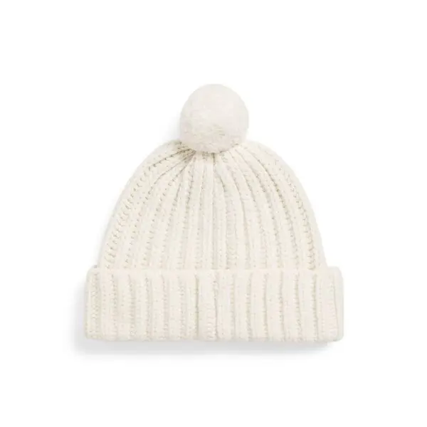 Polo Ralph Lauren Bear Rib Pom Pom Beanie