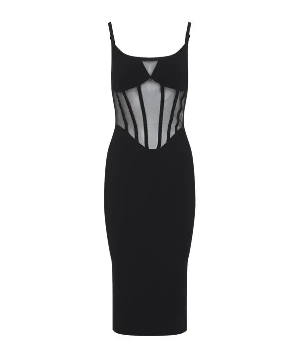 Elisabetta Franchi Knit Corset Dress