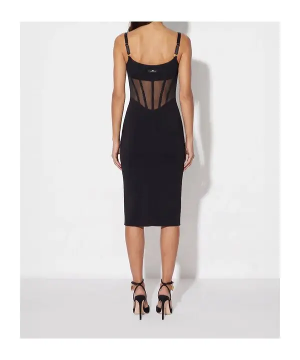 Elisabetta Franchi Knit Corset Dress