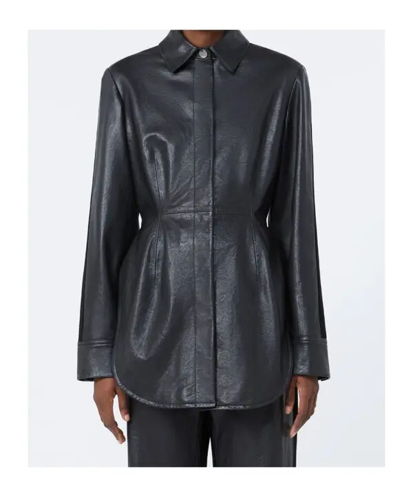 Sportmax Long Leather Shirt