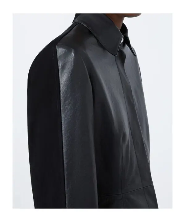 Sportmax Long Leather Shirt