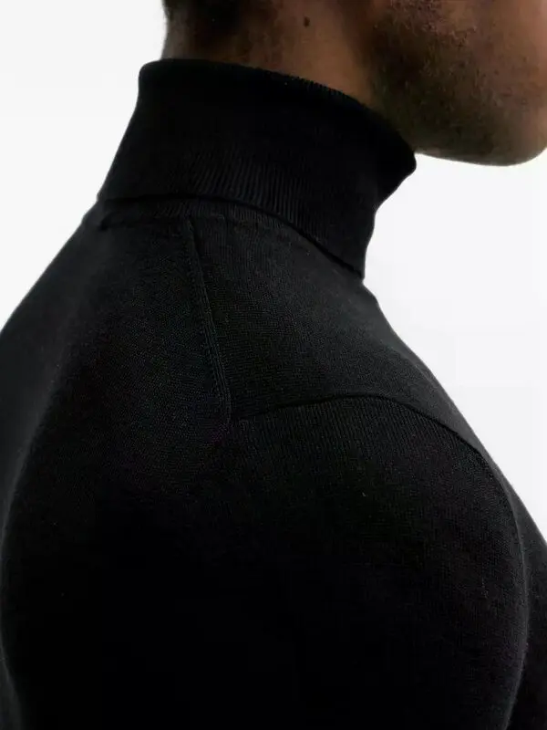 Sisley Roll-neck Sweater - Black