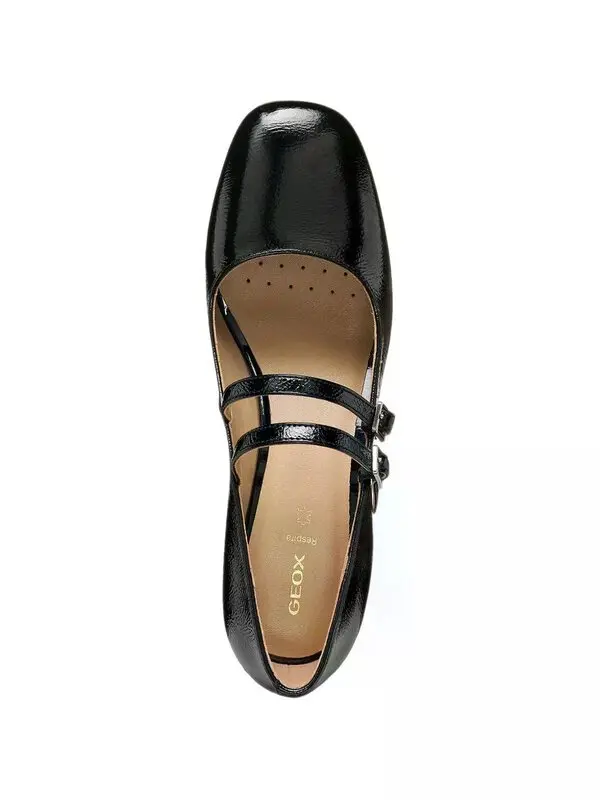 Geox Kalidine Double-strap Patent-finish Pumps