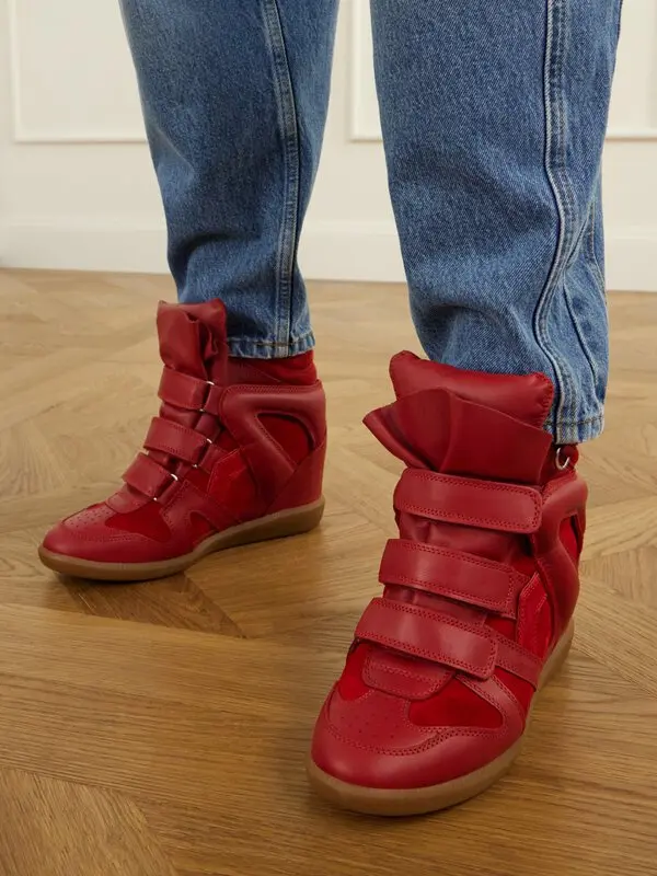 Isabel Marant Étoile Suede Wedge Sneakers