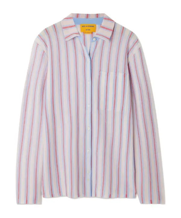 Guest In Residence Striped Long-sleeve Shirt