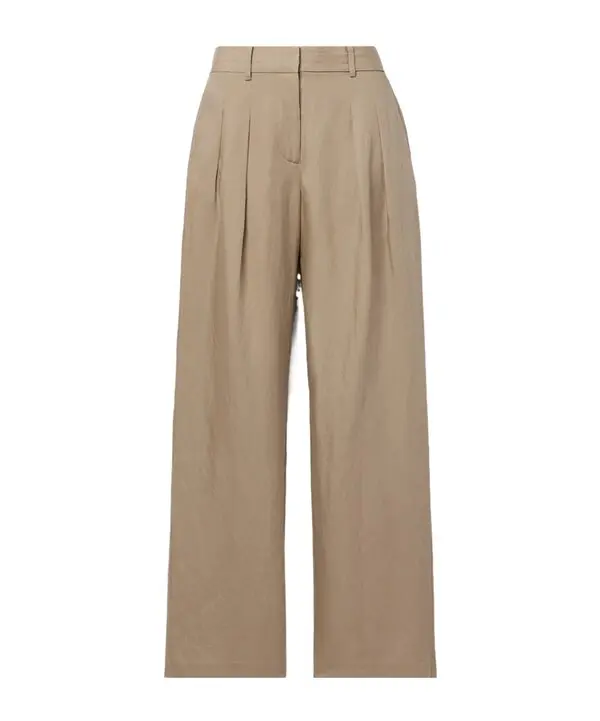 LoveShackFancy High-waisted Wide-leg Pants