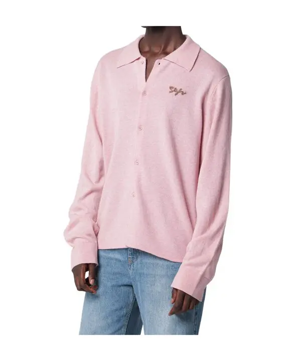 Séfr Shirt-collar Knit Top