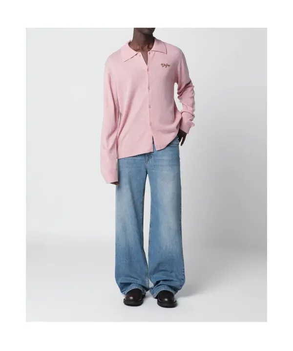 Séfr Shirt-collar Knit Top