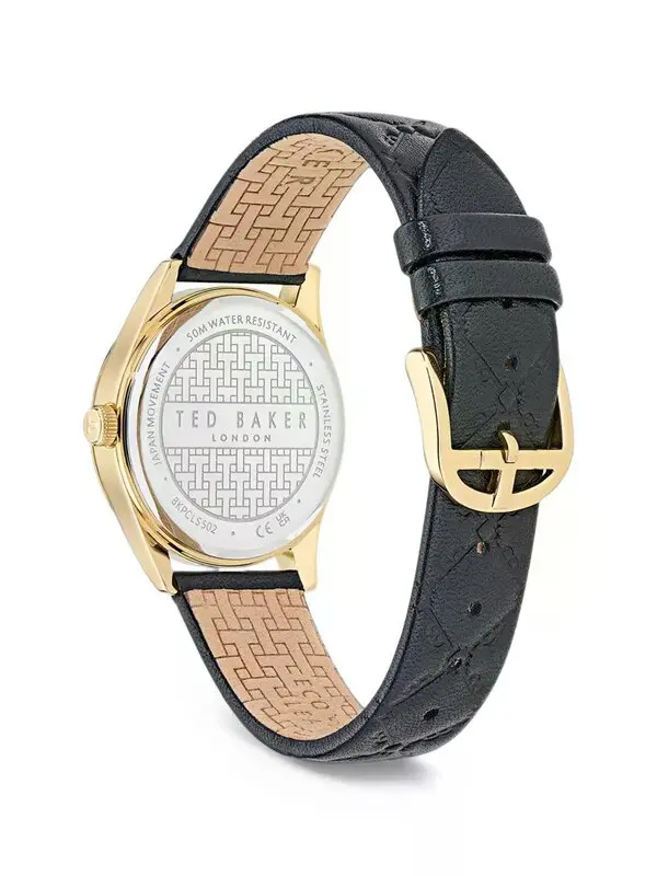 Ted Baker London Monogram Quilted 34mm Watch