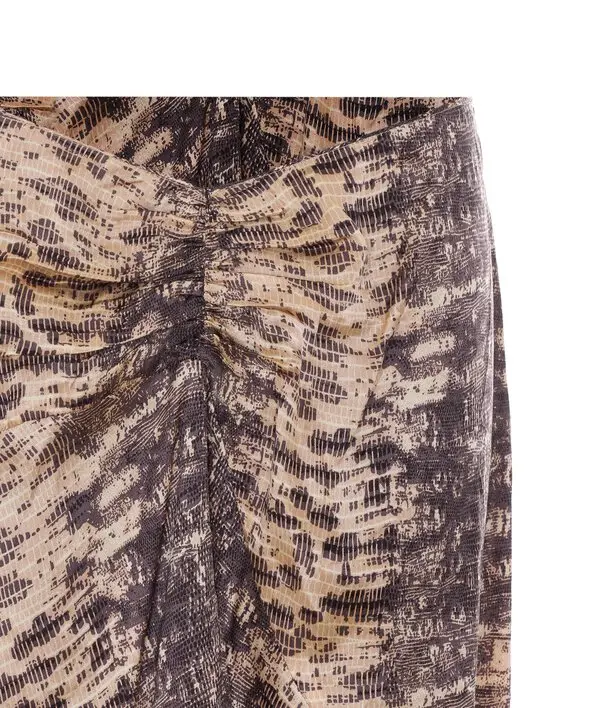 Isabel Marant Étoile Printed Silk-crepe Midi Skirt