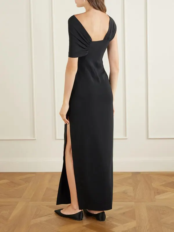 Oscar De La Renta Draped Asymmetrical Dress