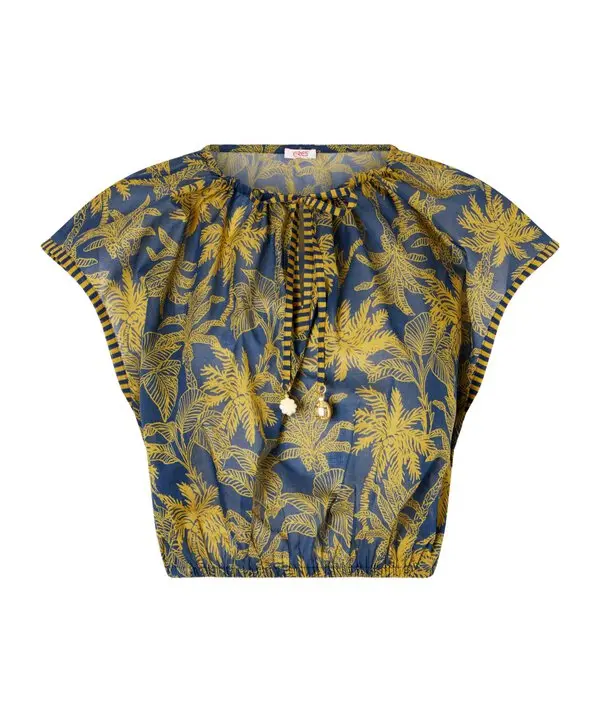 ERES Crocodile Embellished Printed Cotton-voile Blouse - No