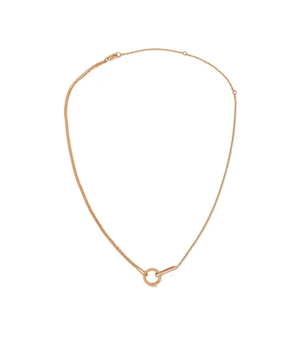 REPOSSI Berbère 18-karat Rose Gold Diamond Necklace