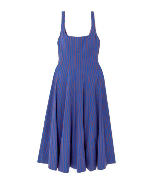 Staud Striped Camisole Dress