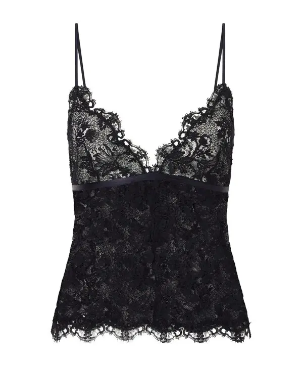 Isabel Marant Étoile Adiena V-neck Floral Lace Camisole - Black