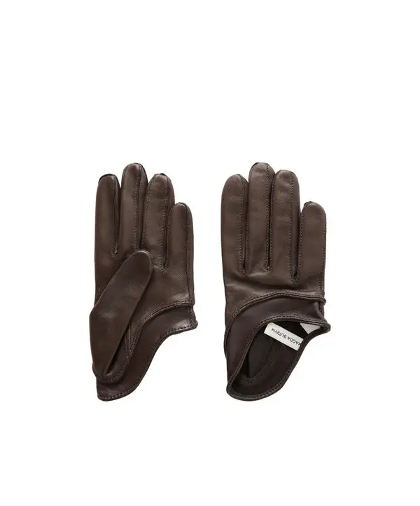 Magda Butrym Leather Paneled Gloves