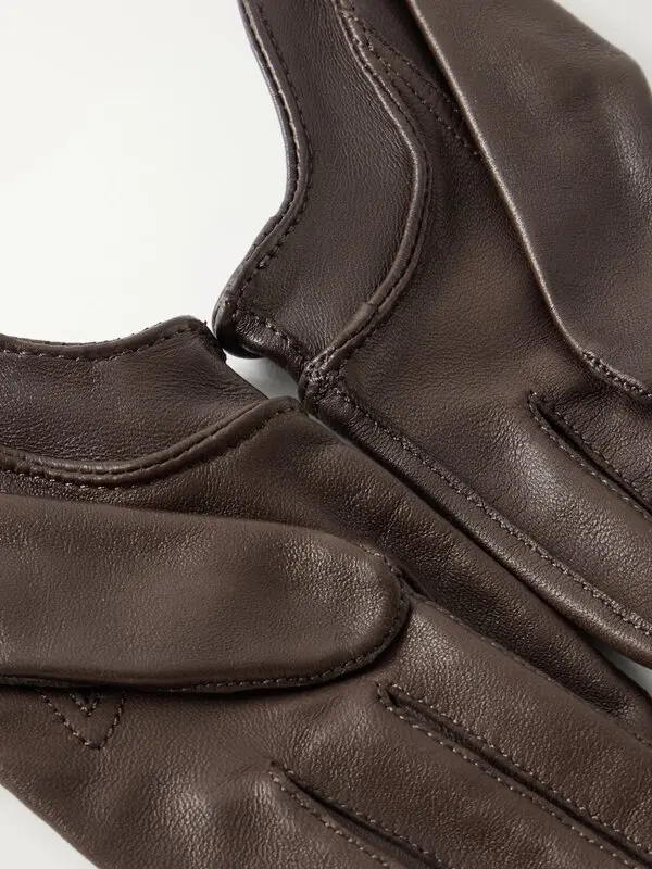 Magda Butrym Leather Paneled Gloves