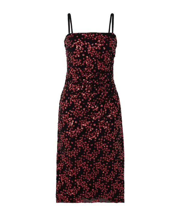 Staud Sequin Flower Dress