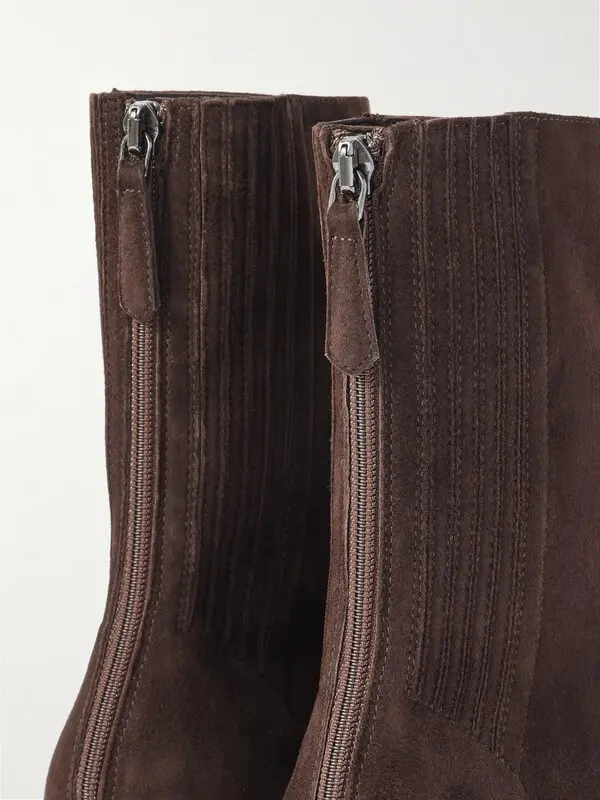 AQUAZZURA Saint Honoré 50 Suede Ankle Boots