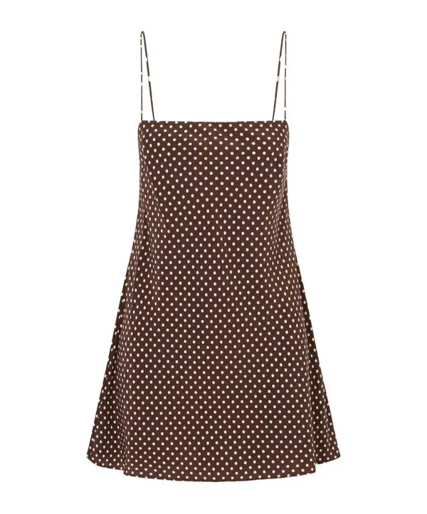 Matteau Silk Polka Dot Dress