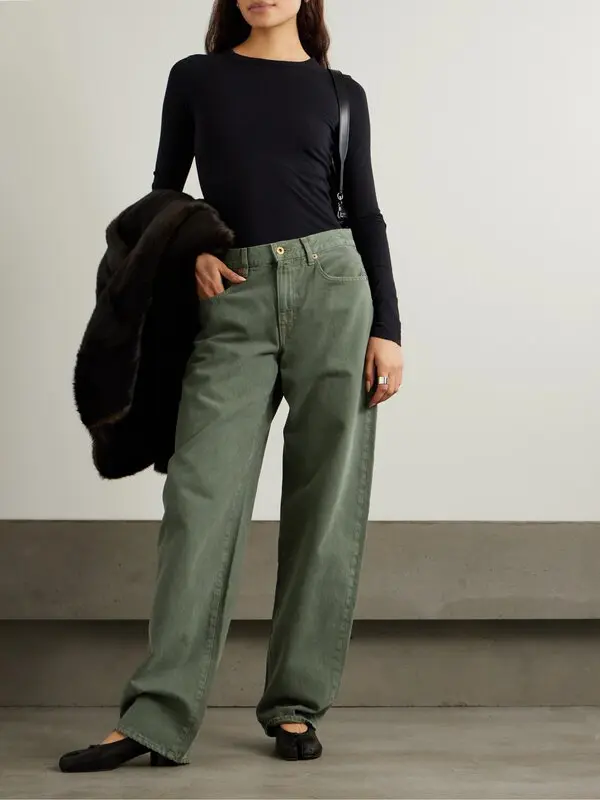 SLVRLAKE High-waisted Wide-leg Jeans