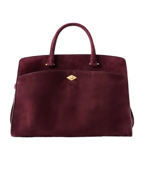 METIER Private Eye Medium Suede Tote - Brown