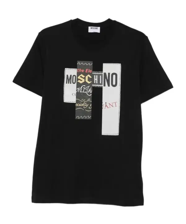 Moschino Print Short-sleeve T-shirt - Black