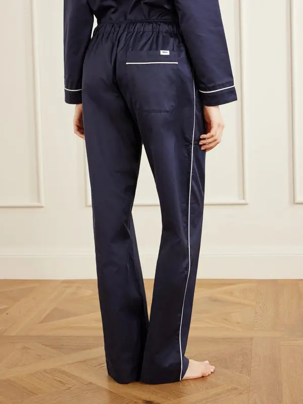 TEKLA Sateen Organic Cotton Pajama Pants