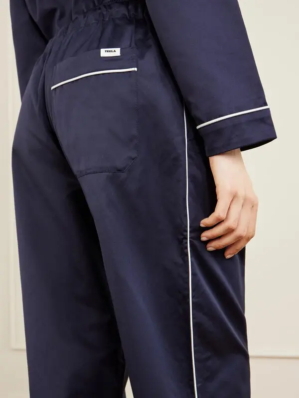 TEKLA Sateen Organic Cotton Pajama Pants
