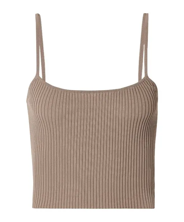 Staud Soleil Ribbed-knit Tank