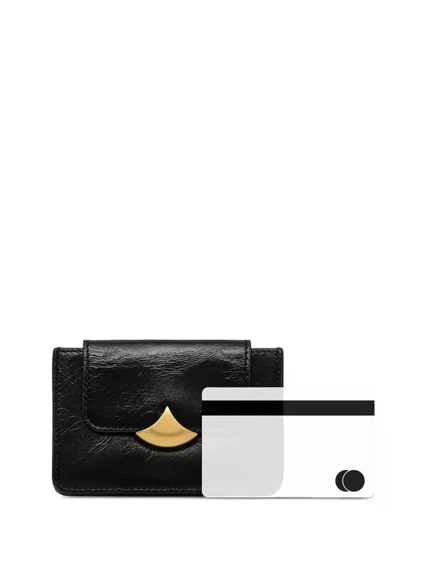 SESSUN Logo-embossed Leather Card Holder