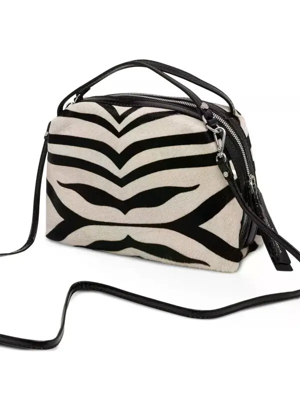 GIANNI CHIARINI Alifa Zebra-print Tote Bag - Neutrals
