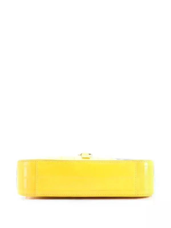 Saint Laurent Le 5 A 7 Hobo Eel Embossed Leather Small Shoulder Bag
