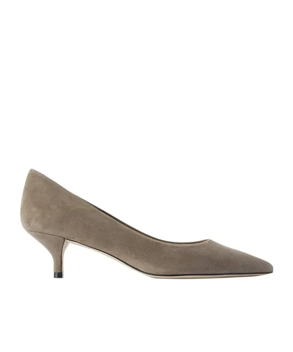 STUART WEITZMAN Power Suede Pumps - Gray