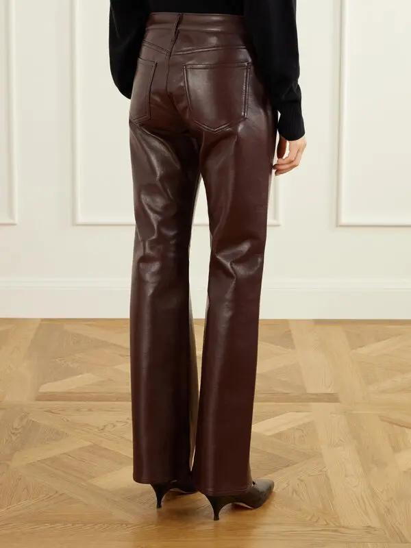 Citizens Of Humanity Leather-blend Straight-leg Pants