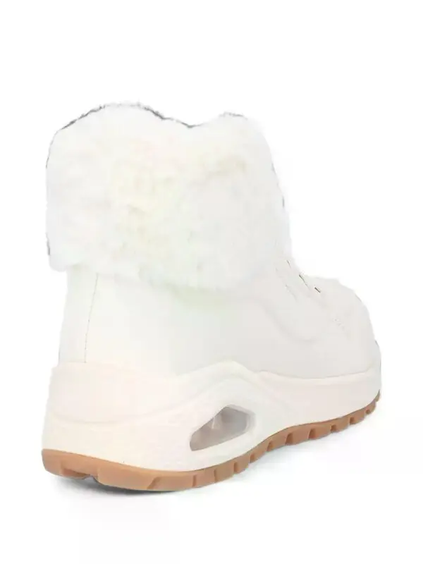 Sketchers Faux-fur-trim Lace-up Ankle Boots