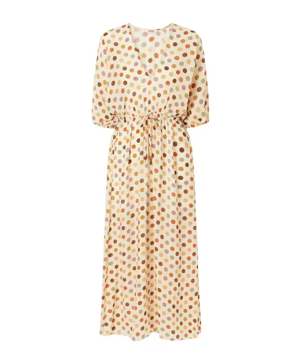 ERES Polka-dot Silk-muslin Coverup