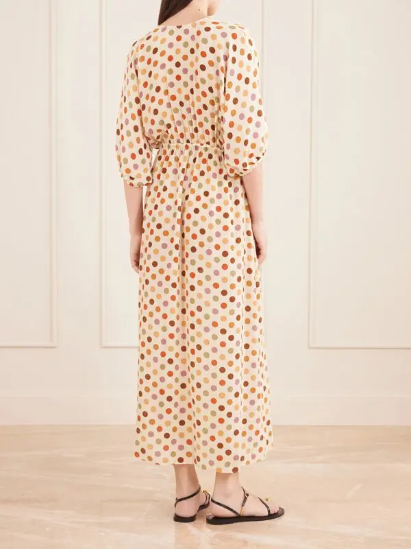 ERES Polka-dot Silk-muslin Coverup